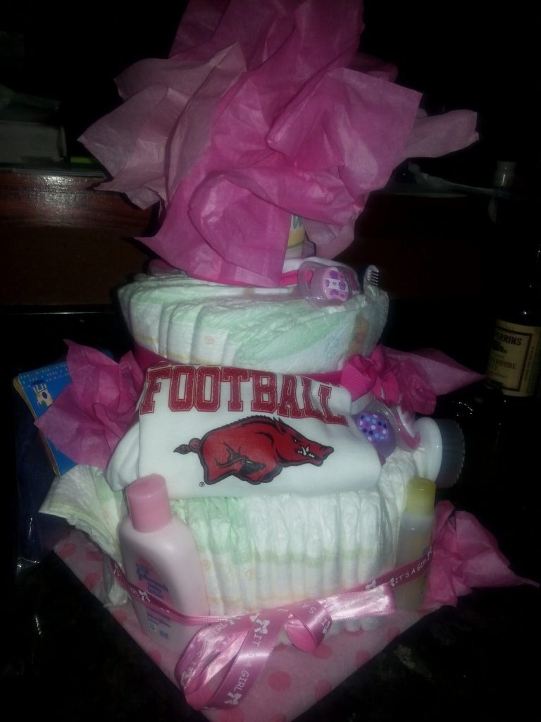 Super Simple Diaper Cake with Step By Step Instructions - My Crafty Zoo