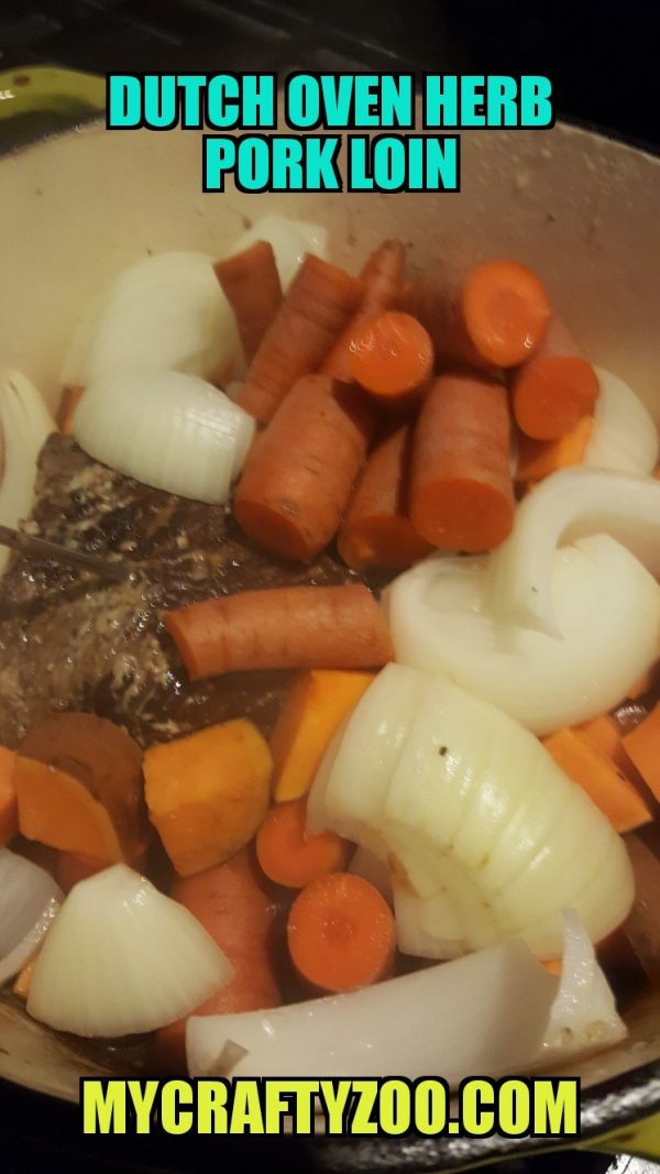 Dutch Oven Herb Pork Loin - My Crafty Zoo