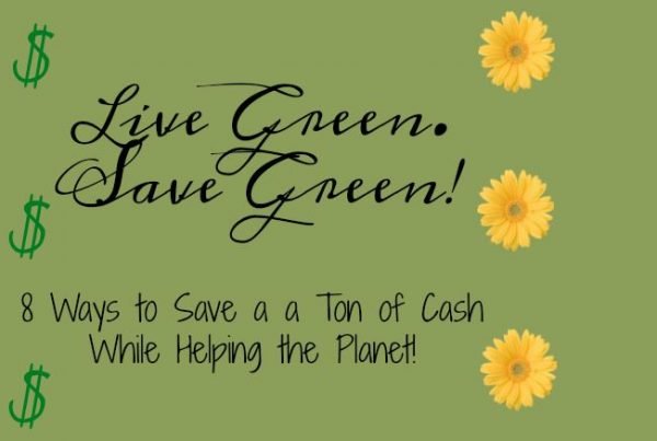 Live Green. Save Green! 8 Ways to Save a Cash & the Planet! - My Crafty Zoo
