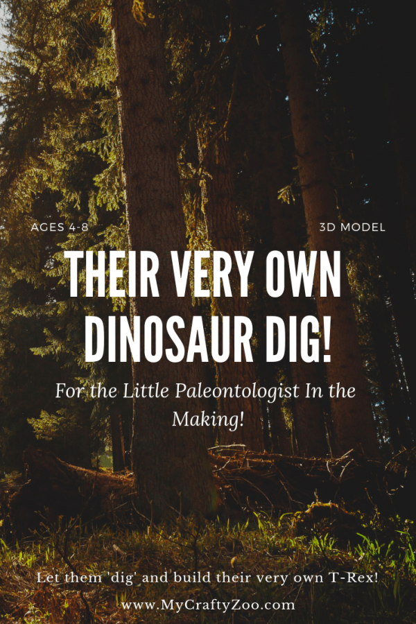 Build a T-Rex! Paleontology Adventure for the Kids! - My Crafty Zoo