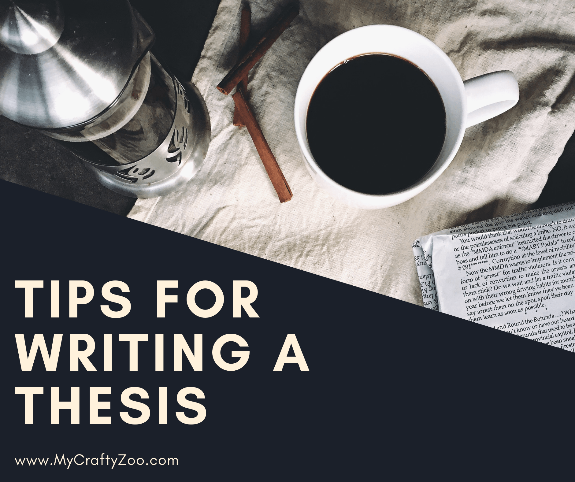 Tips for Writing Your Thesis ⋆ My Crafty Zoo